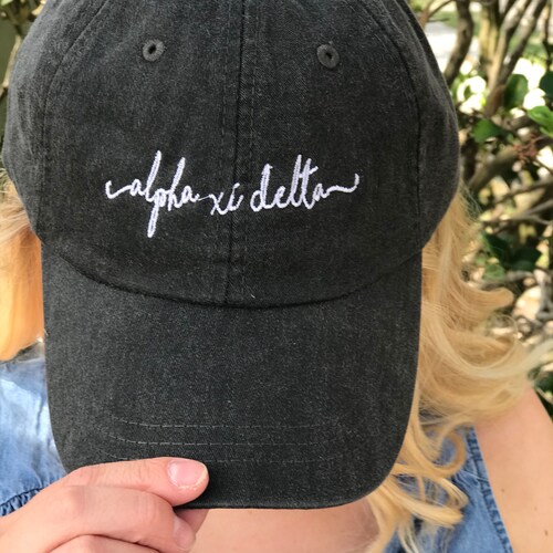 Alpha Xi Delta Script Wooden Sign | Etsy