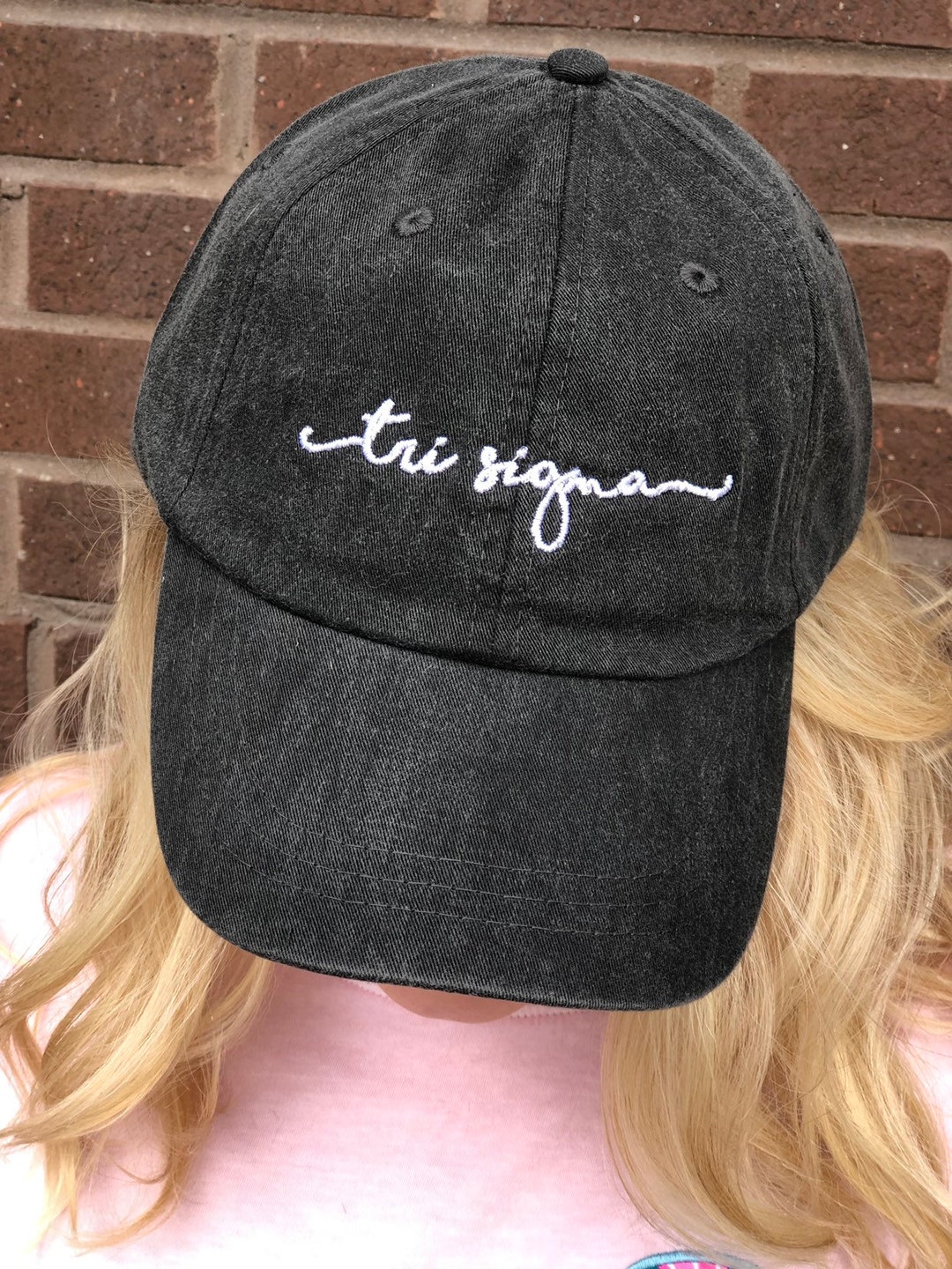 Tri Sigma Cap - Officially Licensed Greek Baseball Cap - Sigma Sigma ...
