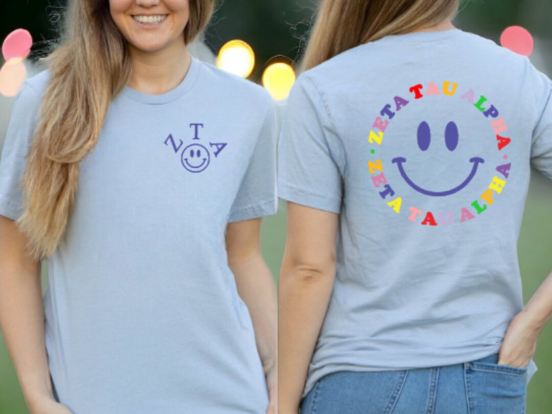 Custom Greek Sorority Tee - Sorority Smile T-shirt | Cute Smile Groovy ...