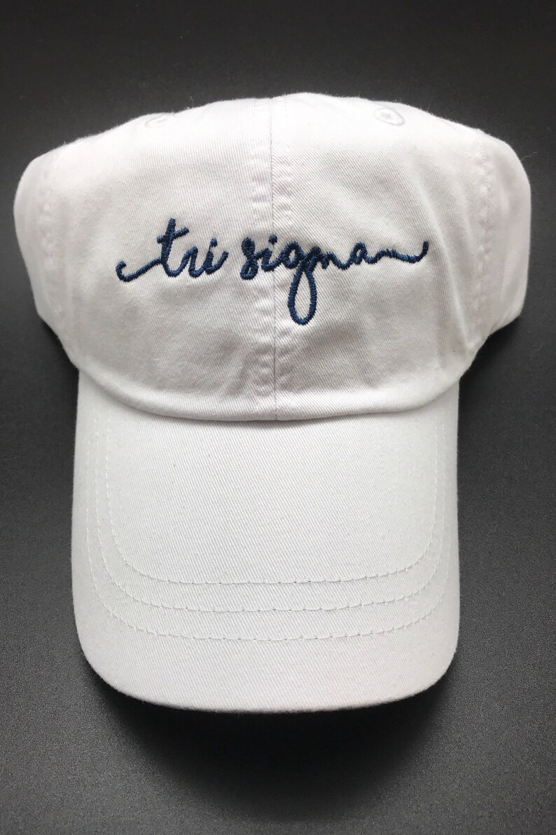 Tri Sigma Cap - Officially Licensed Greek Baseball Cap - Sigma Sigma ...