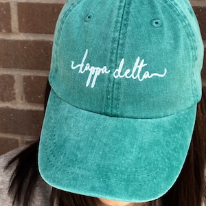 Kappa Delta Handwriting Baseball Cap - Officially Licensed Greek ...
