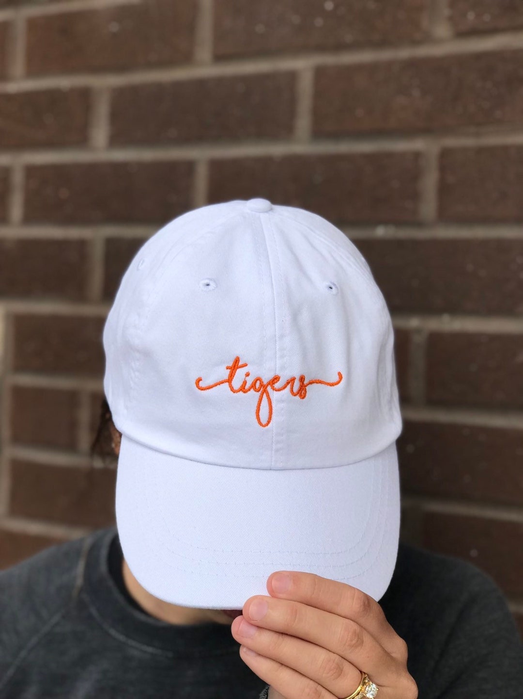 Embroidered Tigers Handwriting Script Baseball Hat Tigers - Etsy
