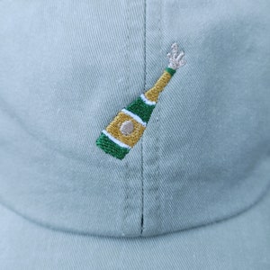Embroidered Champagne Bottle Hat - Custom Brunch Life Hat - Mimosa ...