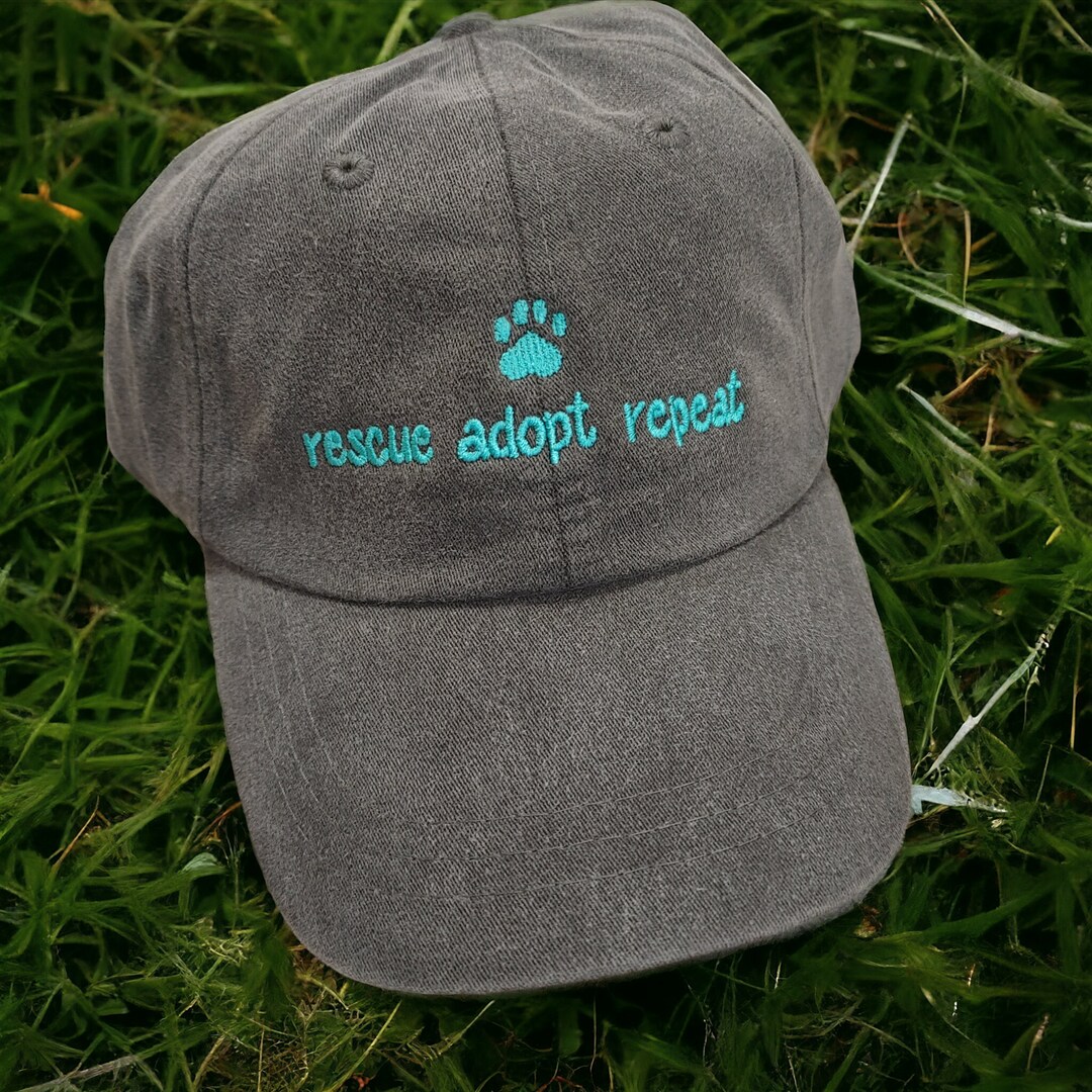 Rescue Adopt Repeat Baseball Cap- Pet Lover -dog Lover Cap - Etsy