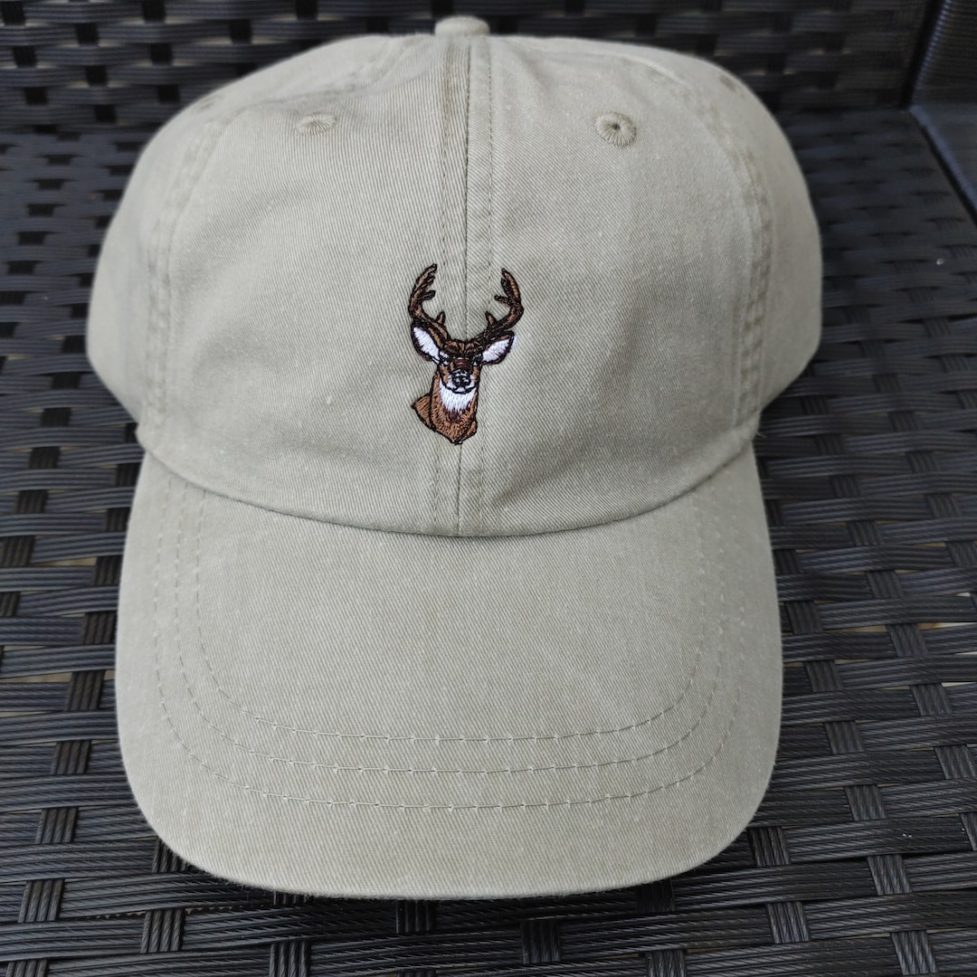 Embroidered Deer Cap - Deer Hunting Season Hat - Mom Dad Wildlife ...