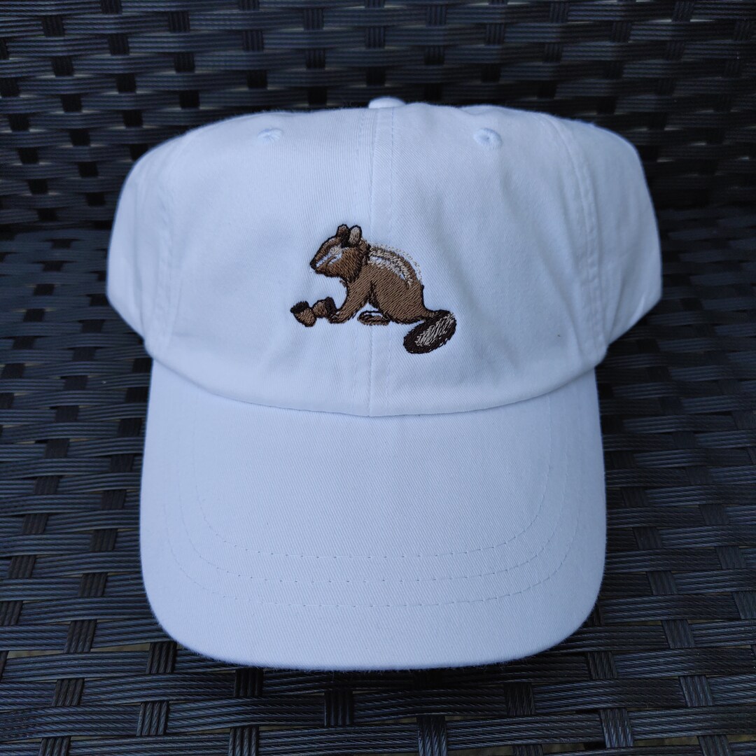 Embroidered Chipmunk Hat- Wildlife Outdoor Hat - Men's Women's Baseball ...