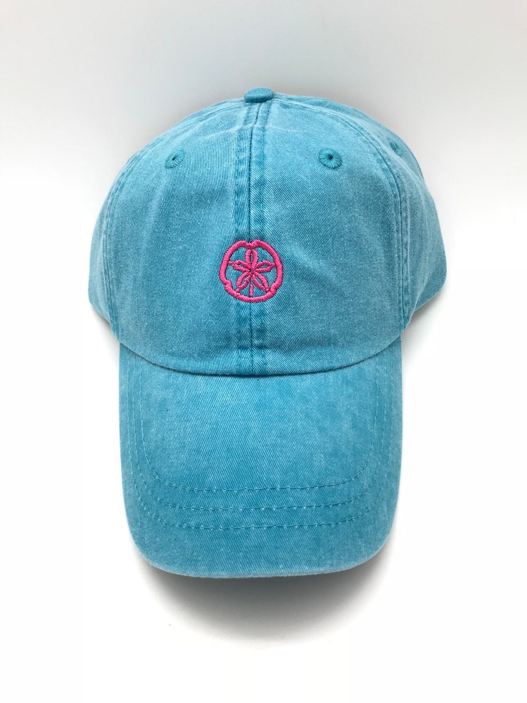 Embroidered Sand Dollar Baseball Cap - Tiny Design Ball Hat Collection ...