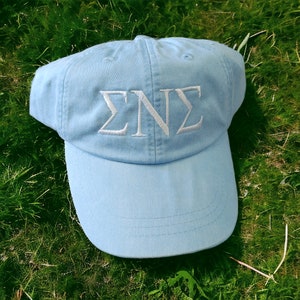 Custom Embroidered Billboard Greek Letters Baseball Cap - Officially ...