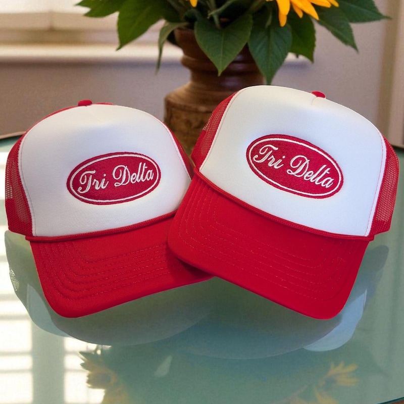 Tri Delta Cap Hat - Etsy