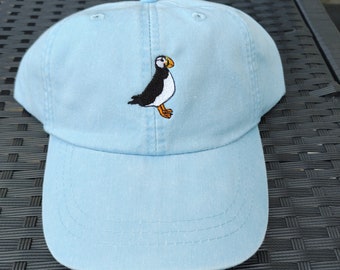 PUFFIN BIRD HAT One Embroidered Women Men Wildlife Baseball Cap Price ...