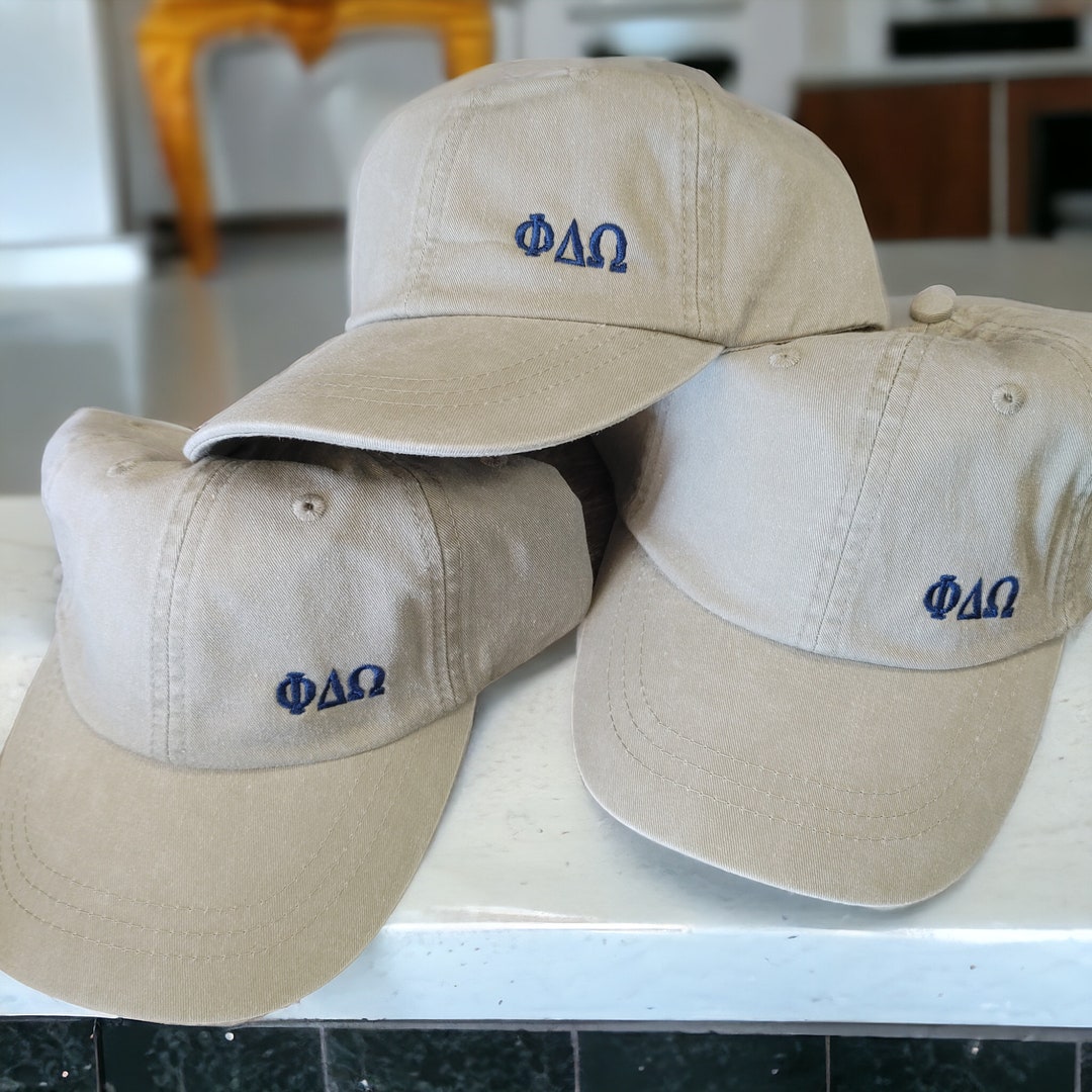 Greek Letter Baseball Cap - Officially Licensed Alpha Phi Cap - Tri ...