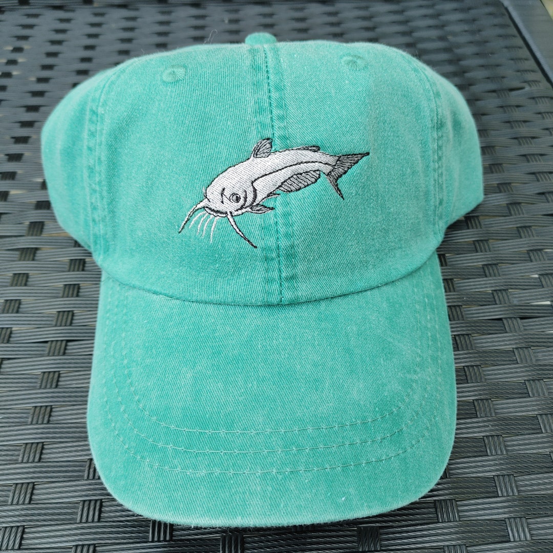Embroidered Catfish Cap - Fishing Lover Gift - Mom Dad Wildlife ...