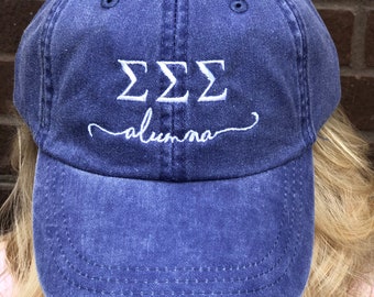 Sigma Sigma Sigma Baseball Cap Custom Color Hat and - Etsy