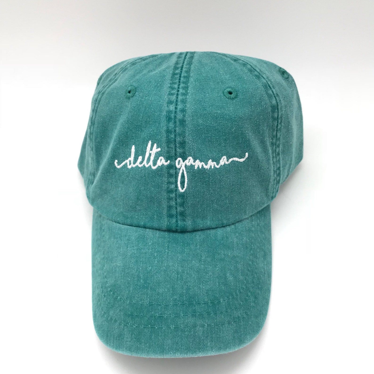 Delta Gamma Handwriting Script Baseball Cap- Officially Licensed Greek ...