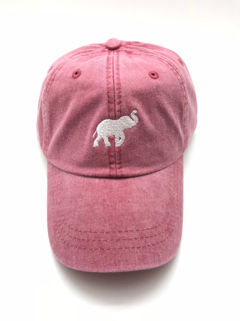 Custom Embroidered Elephant Baseball Cap - Mom Dad Fun Gift - Football ...