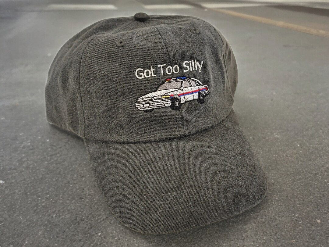 Embroidered Got Too Silly Cap - Vintage Humorous Baseball Hat - Mom Dad ...