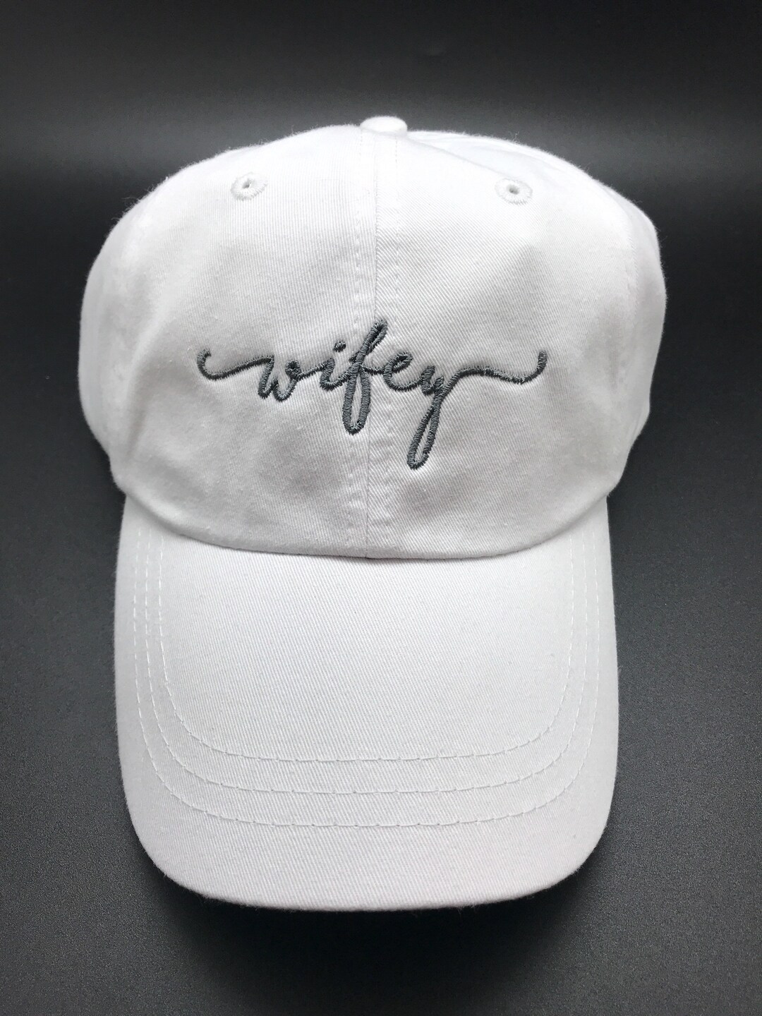 Wifey Handwriting Script Baseball Cap - Engagement Gifts - Honeymoon ...