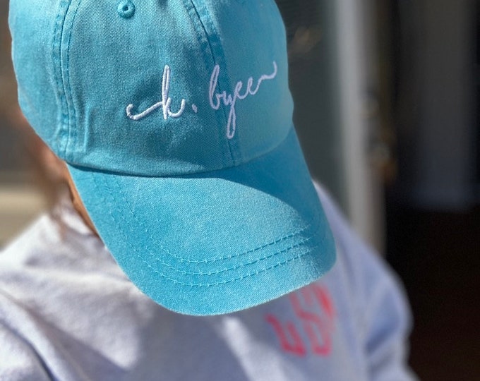 Mrs Handwriting Script Baseball Cap Bridal Gifts Custom - Etsy