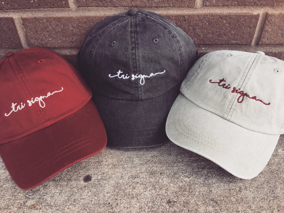 Tri Sigma Cap Officially Licensed Greek Baseball Cap Sigma - Etsy