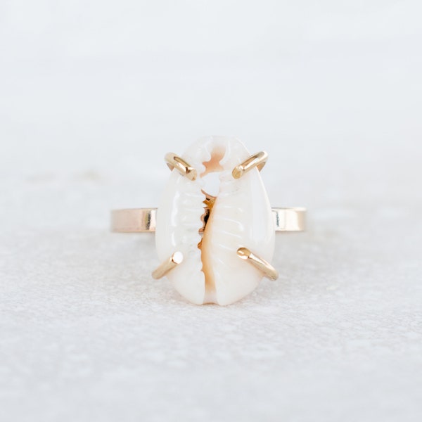 Buy Real Shell Ring , Silver Ring, Ocean Jewelry, Beach Ring, Summer ...