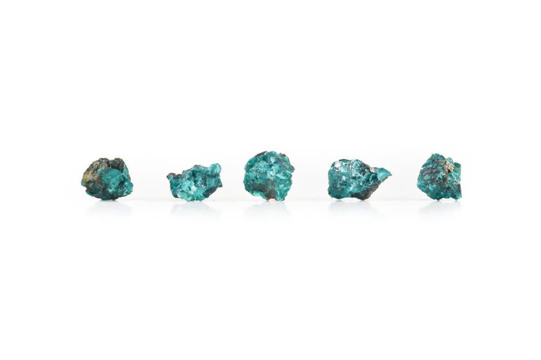 Raw Dioptase Studs, Raw Dioptase Earrings, Rough Dioptase Studs, Rough ...