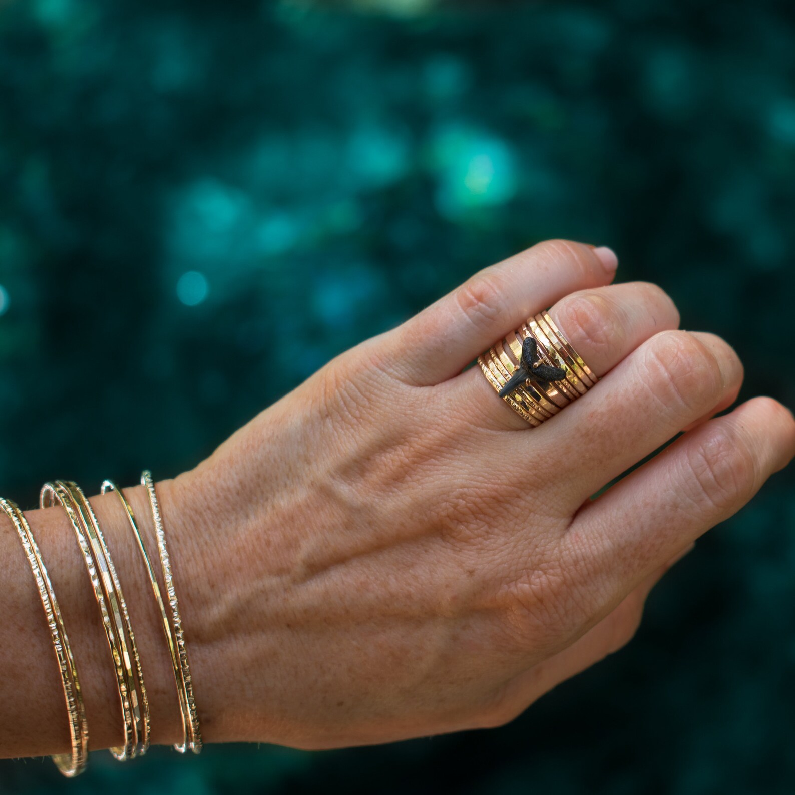 Shark Tooth Ring Shark Tooth Jewelry Fossil Ring for Women - Etsy
