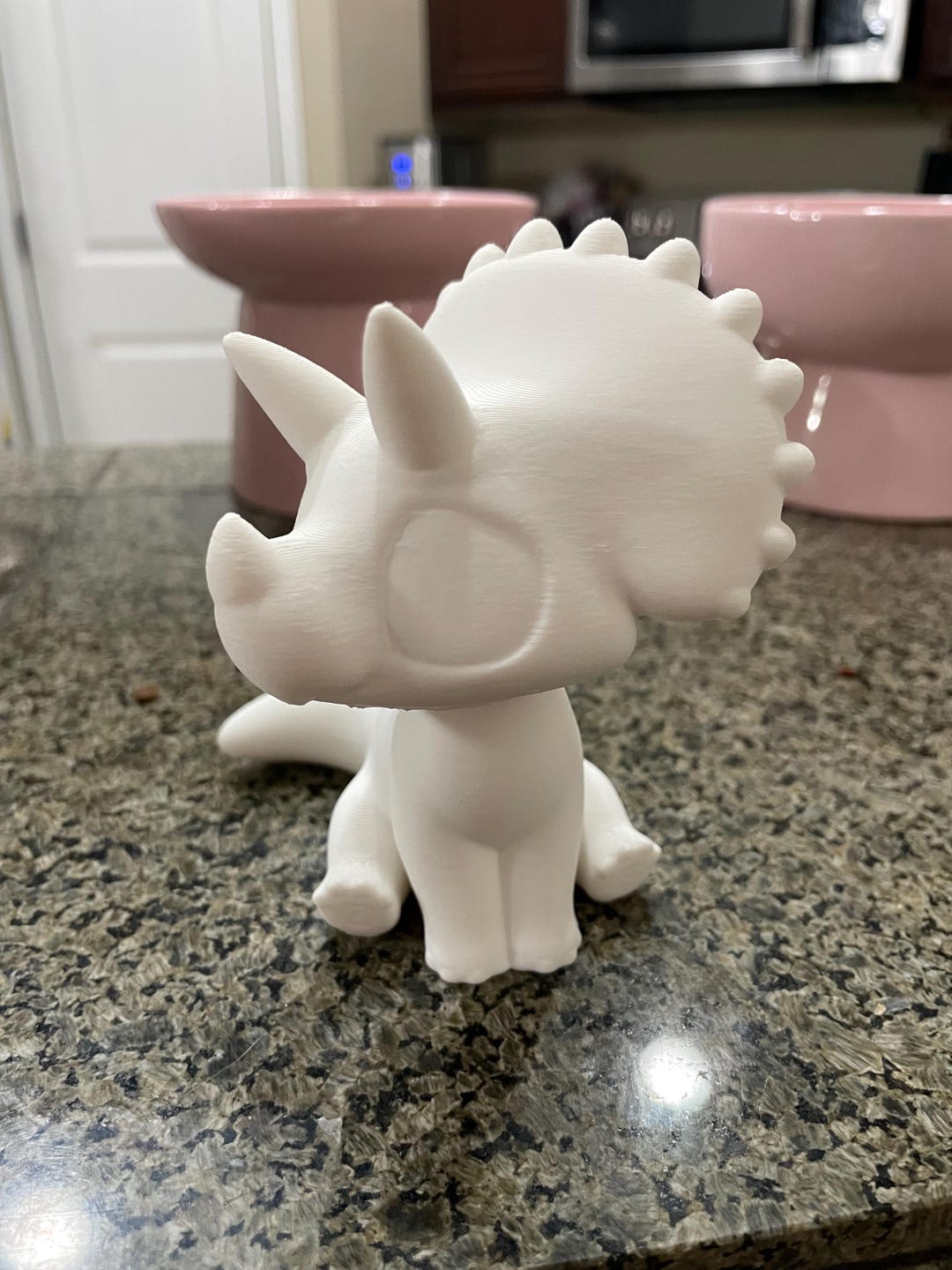 Chibi Dino, Triceratops Sculpture, 3D Printed Kawaii Figure - Etsy