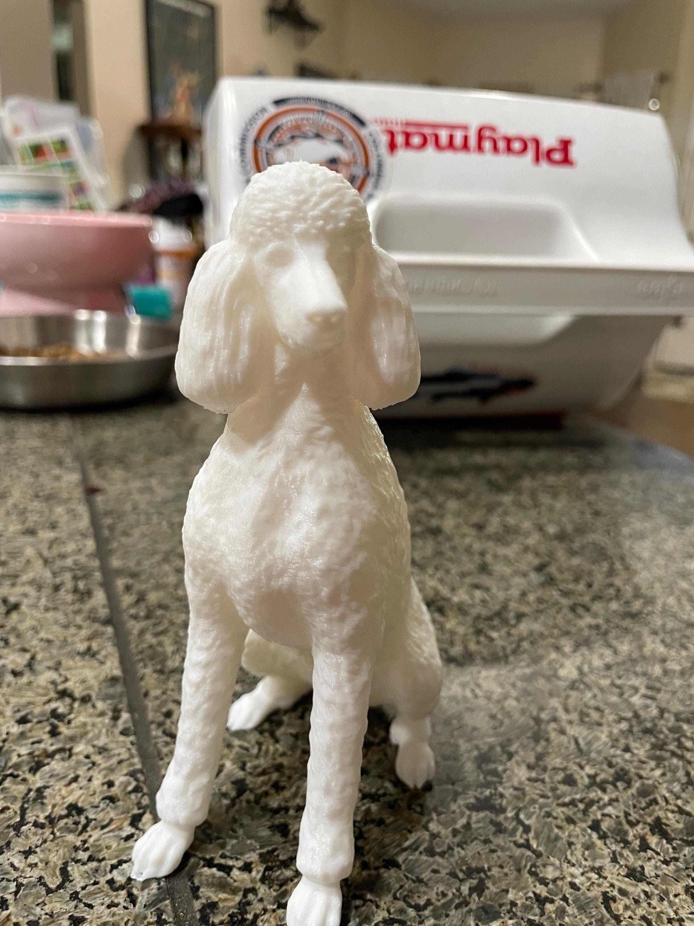 3D Printed Poodle/standard Poodle Figure - Etsy