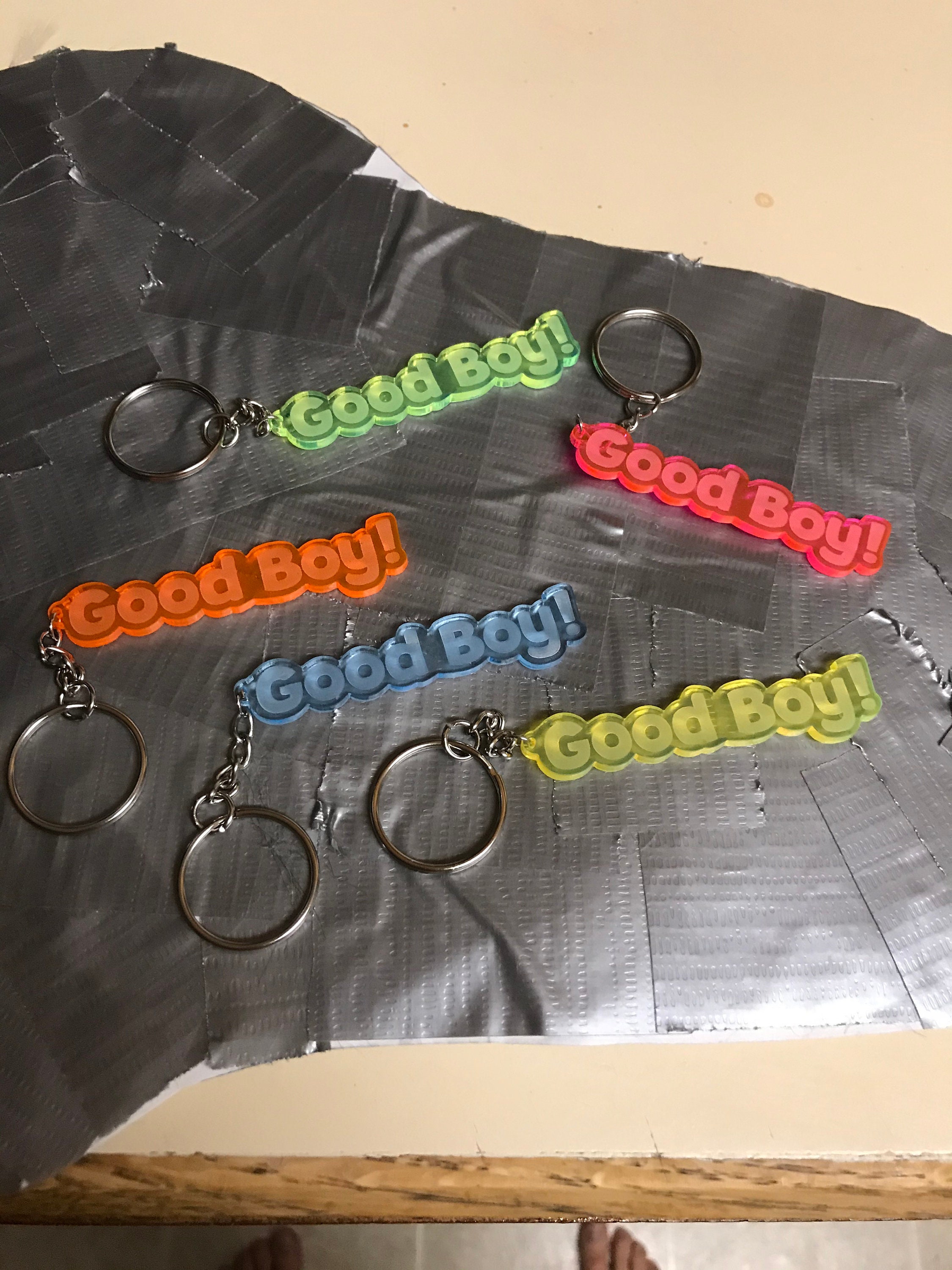 Good Boy Acrylic Keychain | Etsy