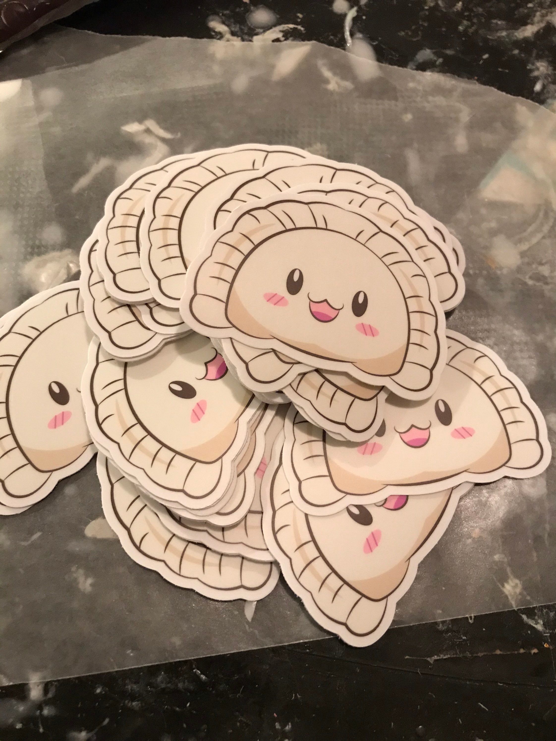 Delighted Dumpling Sticker | Etsy