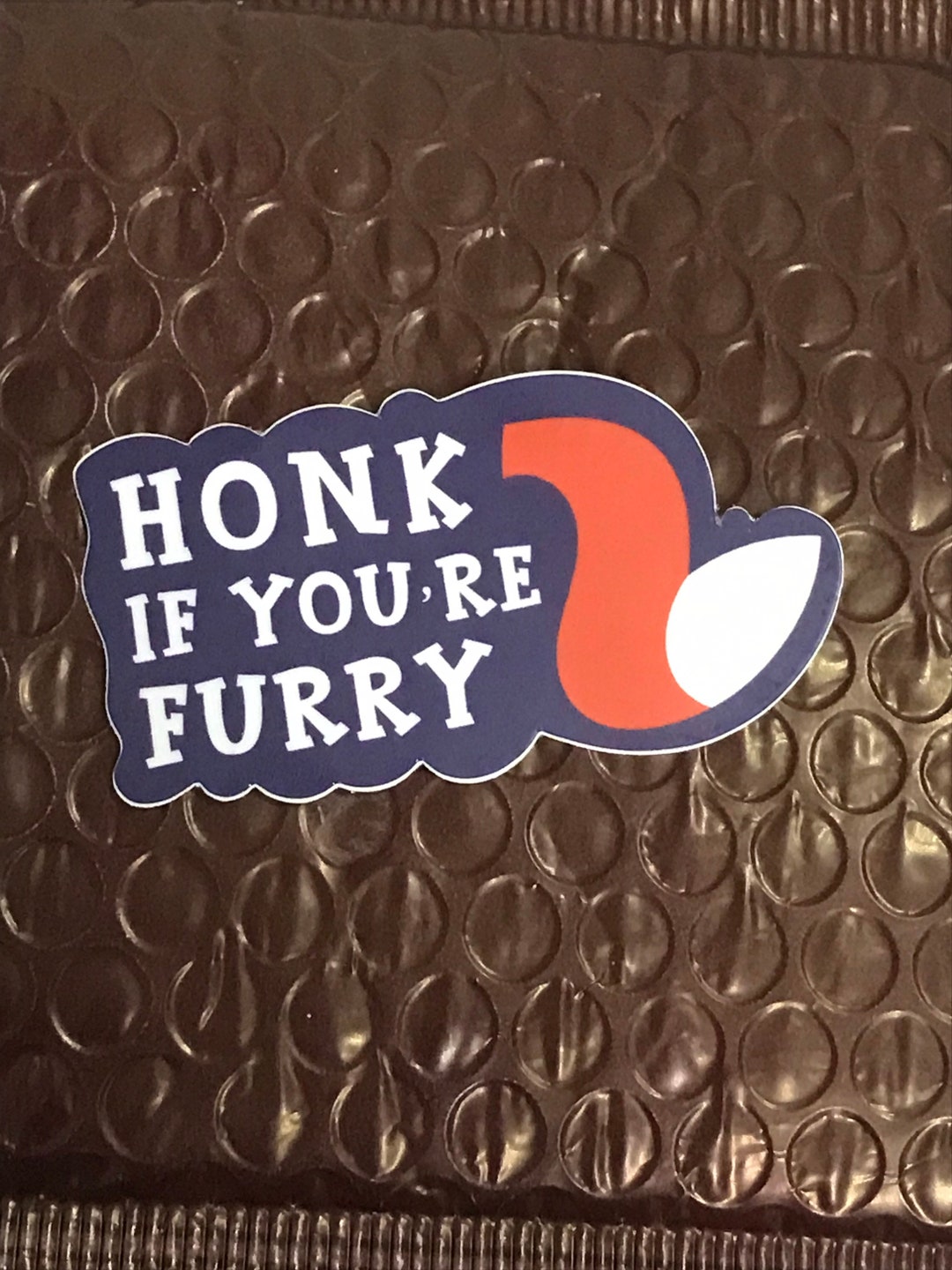 Honk If Youre Furry Sticker - Etsy