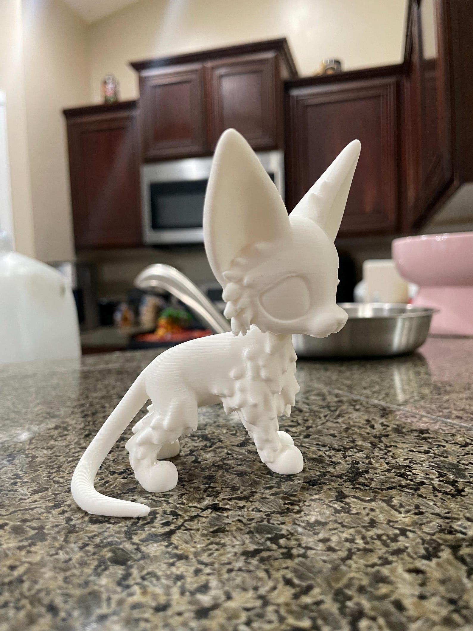 Chibi Donskoy, Hairless Cat, Sphynx Sculpture, 3D Printed Kawaii Figure ...