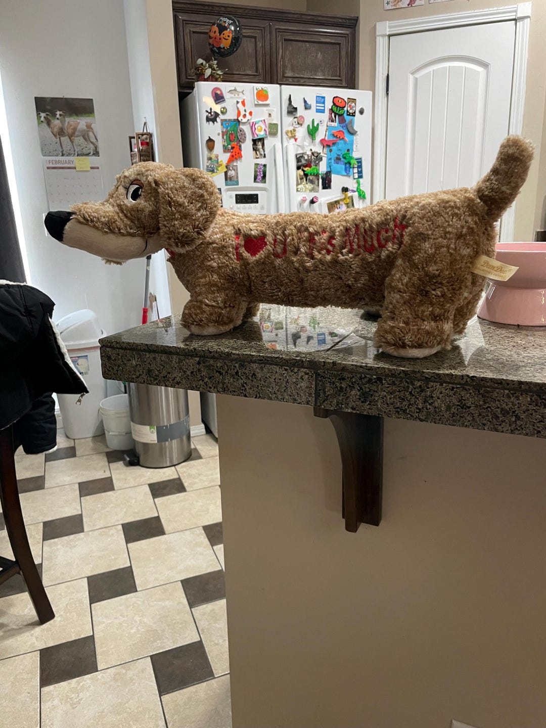 Dan Dee Valentine Dachsund I Love You This Much Stuffed Animal Plush - Etsy