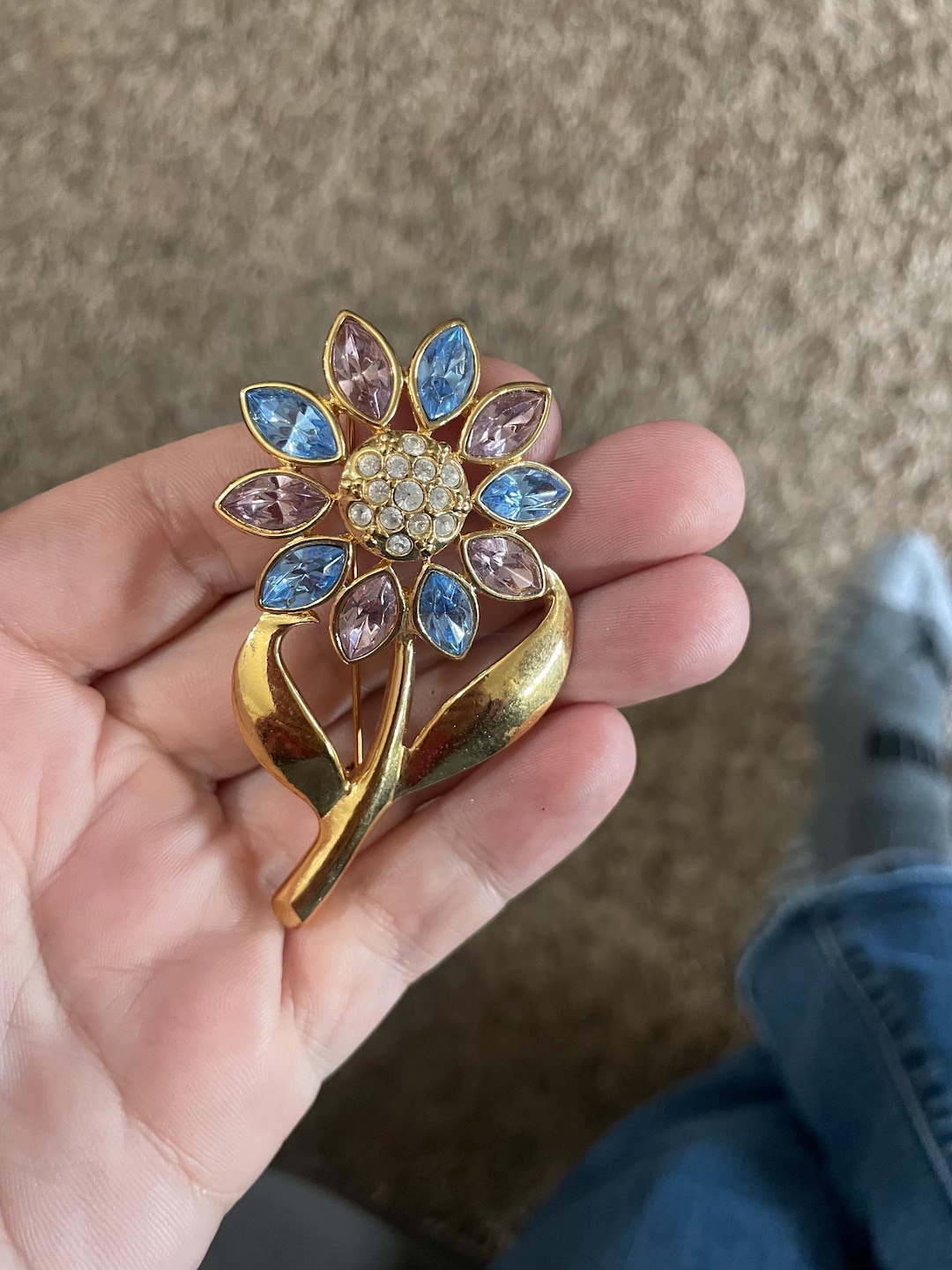 Vintage Avon Flower Pin/brooch 1997 - Etsy