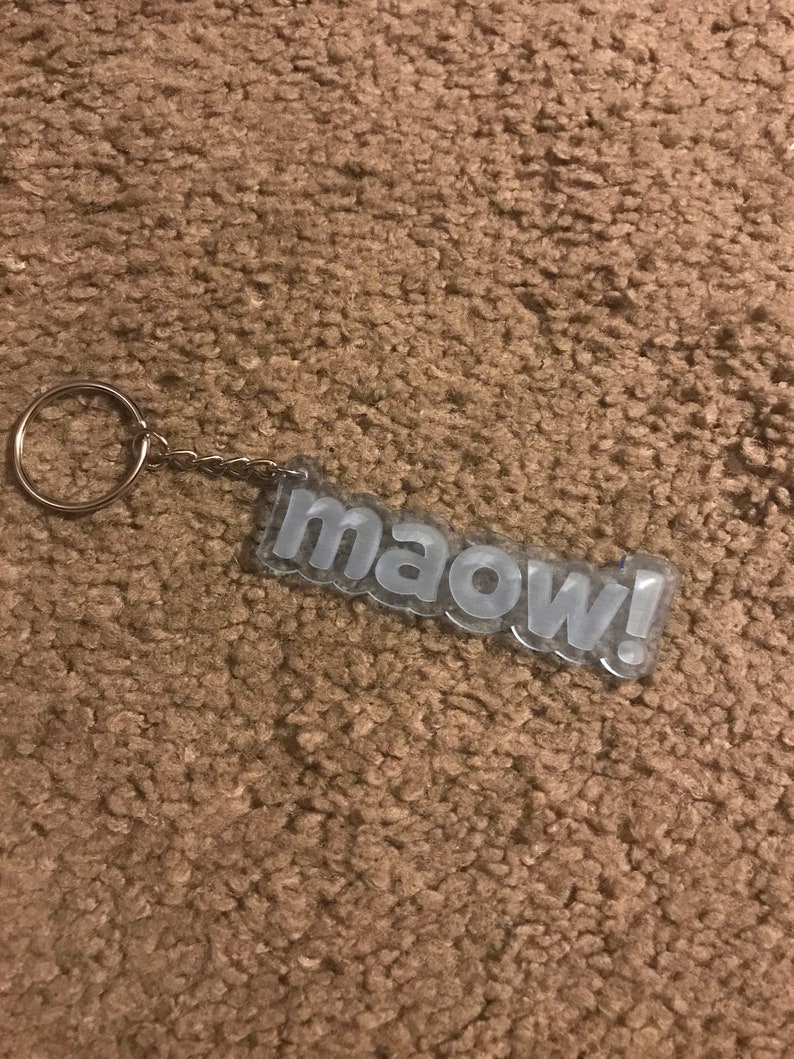 Maow Keychain - Etsy