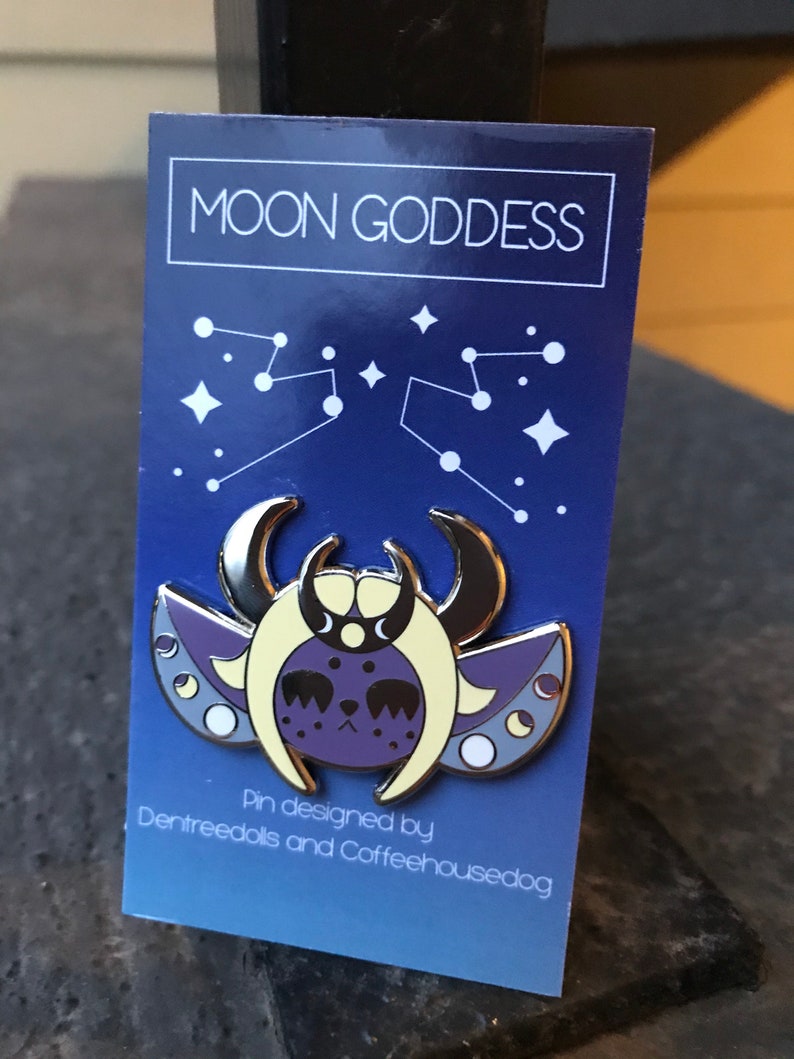 Moon Goddess Enamel Pin - Etsy