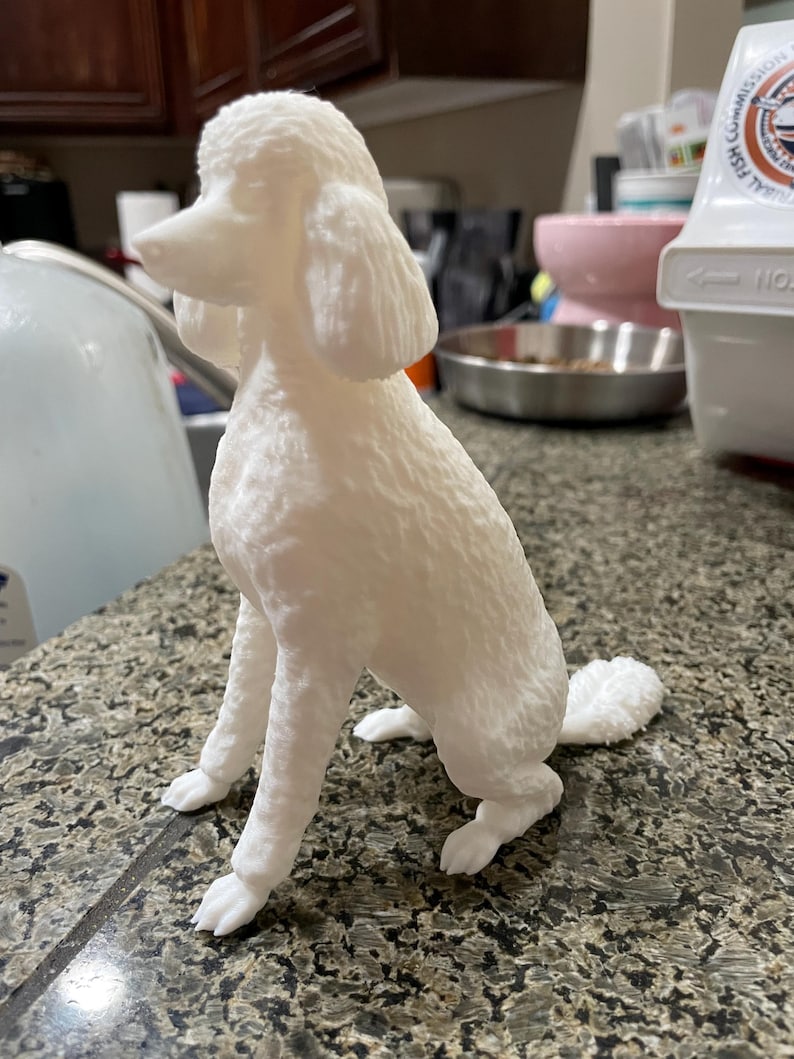 3D Printed Poodle/standard Poodle Figure - Etsy