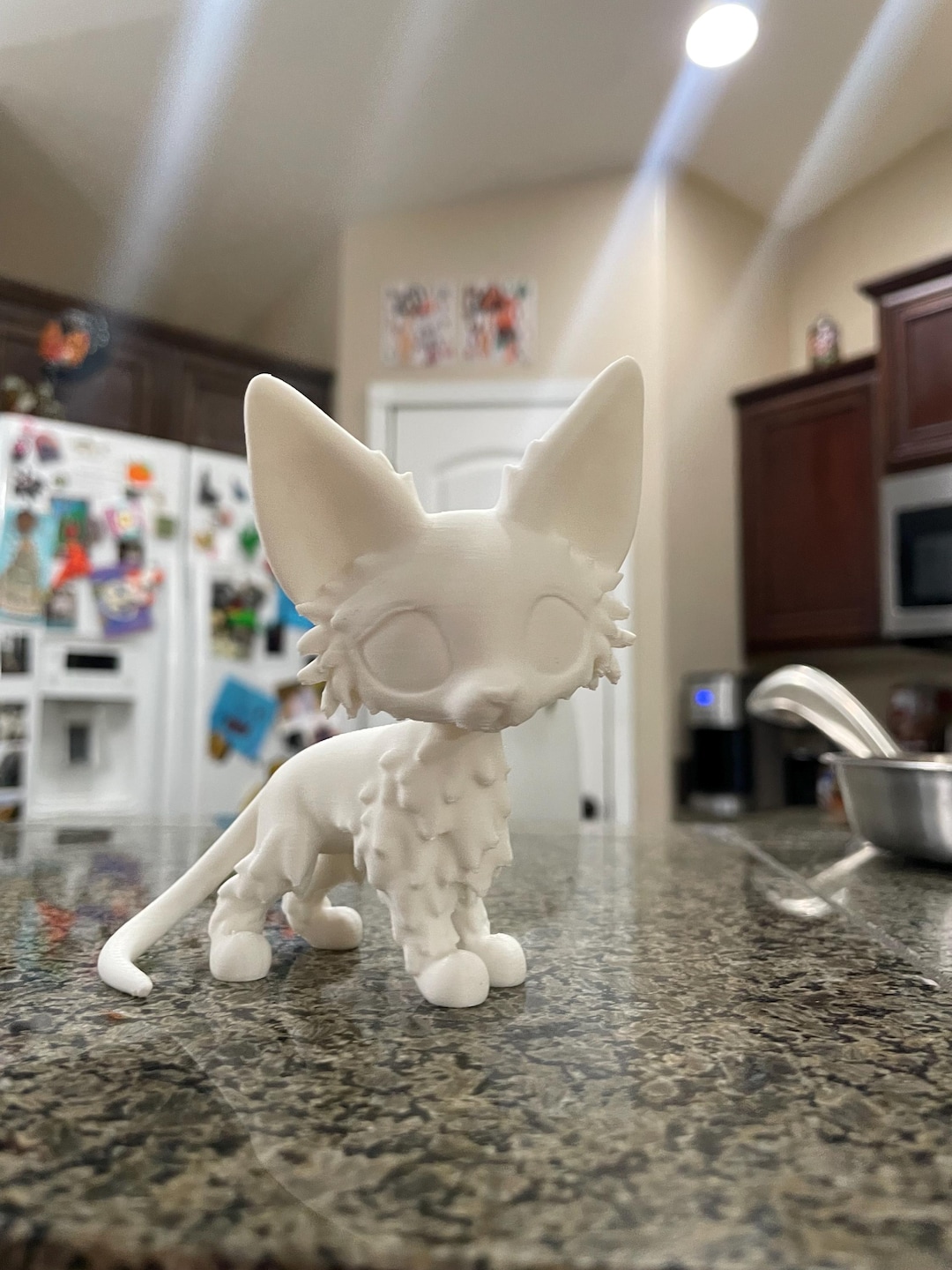 Chibi Donskoy, Hairless Cat, Sphynx Sculpture, 3D Printed Kawaii Figure ...