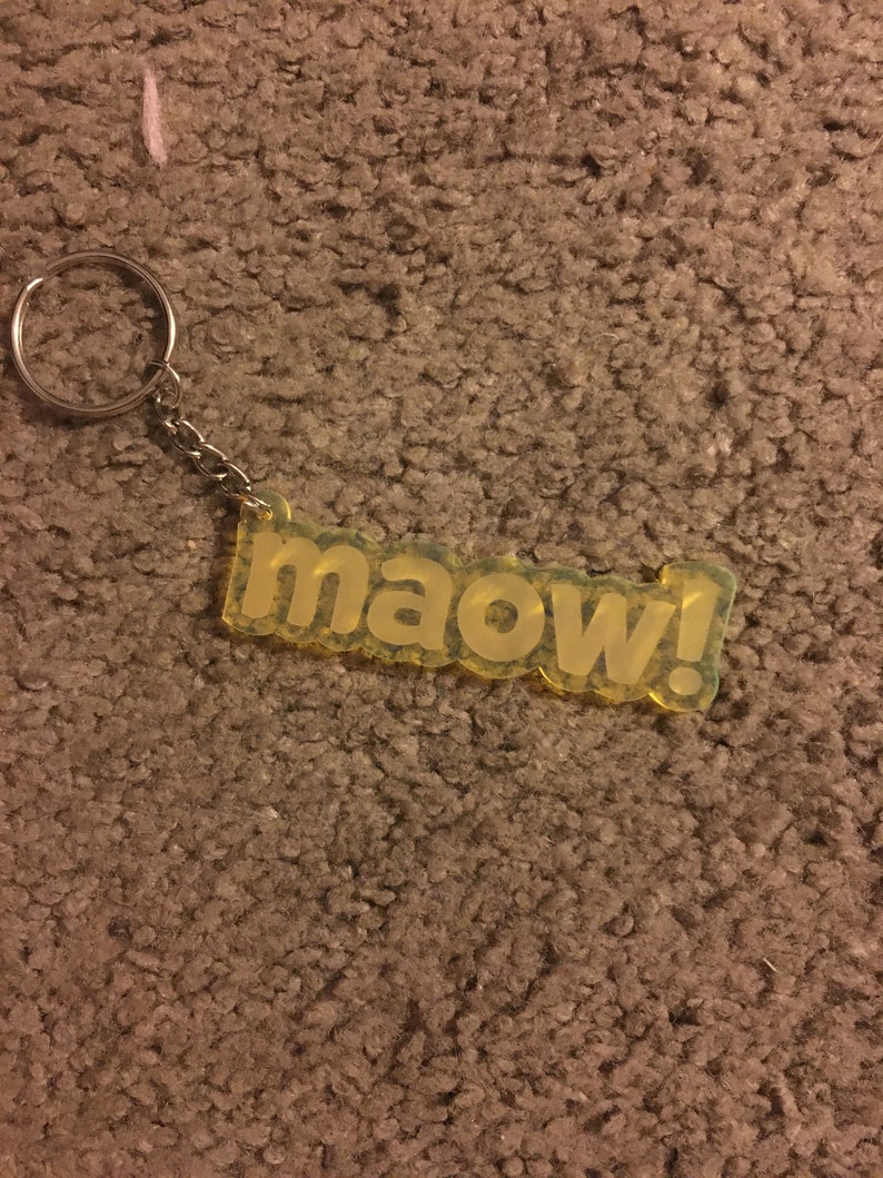 Maow Keychain | Etsy
