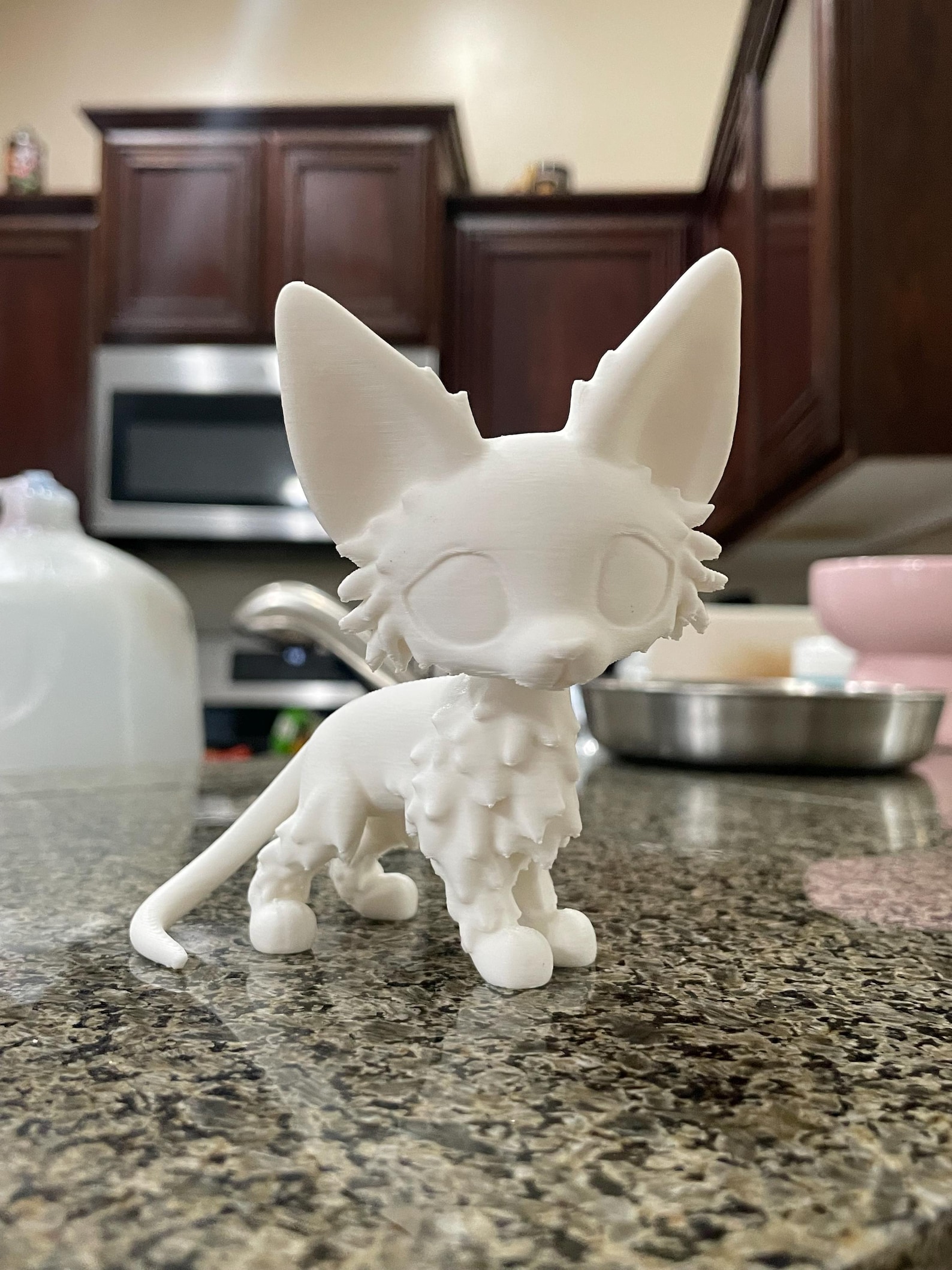 Chibi Donskoy, Hairless Cat, Sphynx Sculpture, 3D Printed Kawaii Figure ...