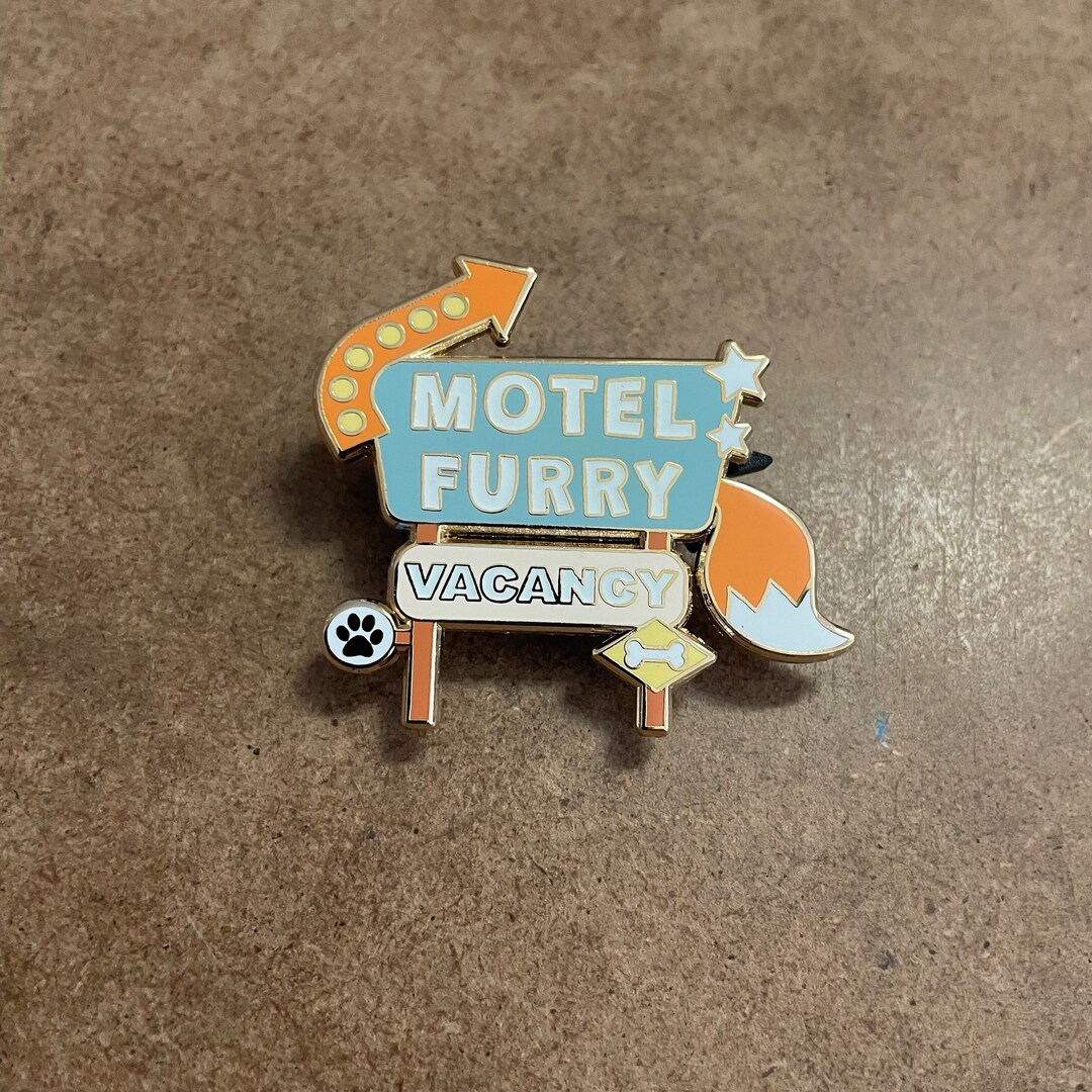 Motel Furry Enamel Pin - Etsy