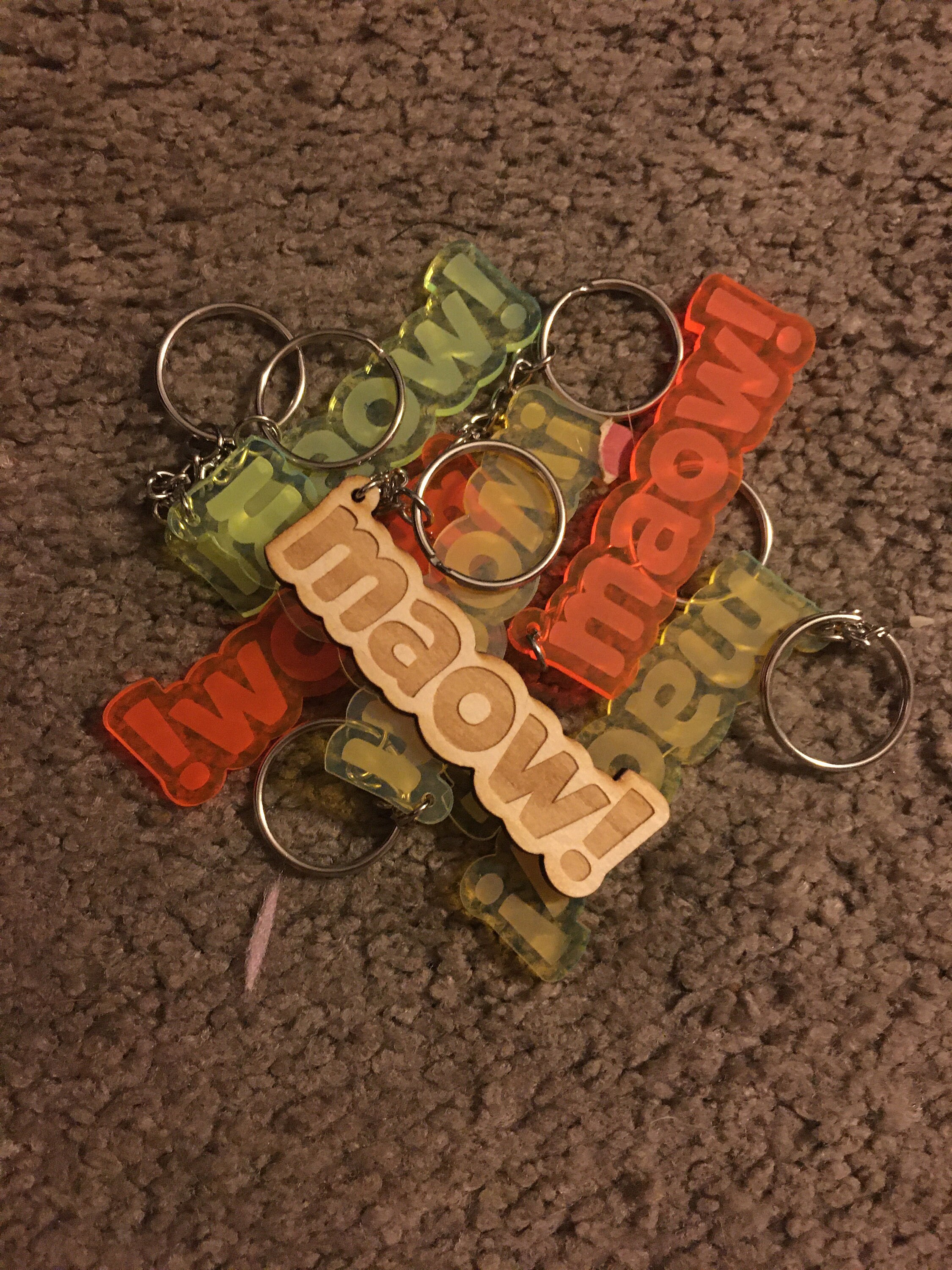 Maow Keychain | Etsy