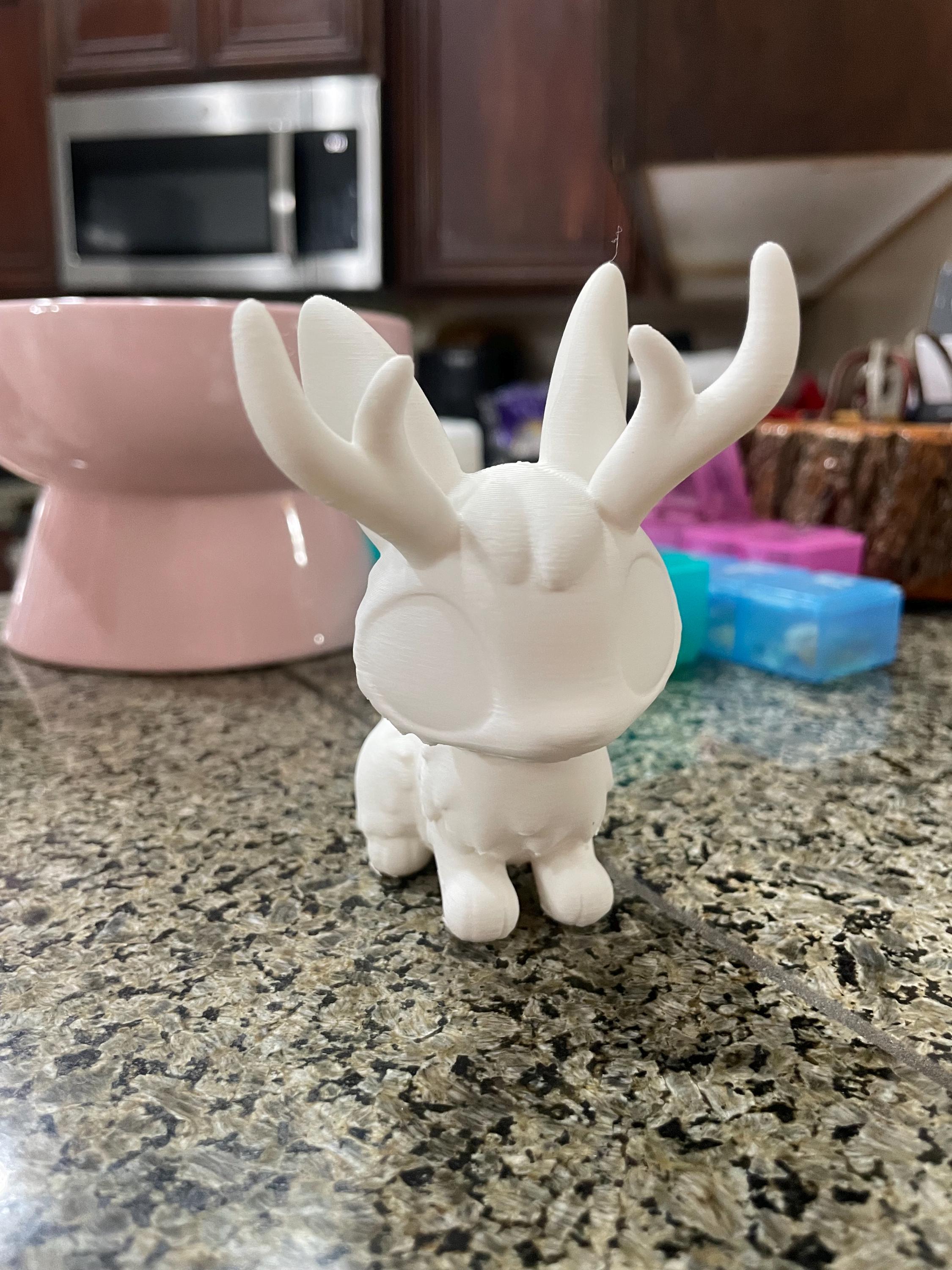 Chibi Jackalope Sculpture, 3D Printed Kawaii Figure - Etsy