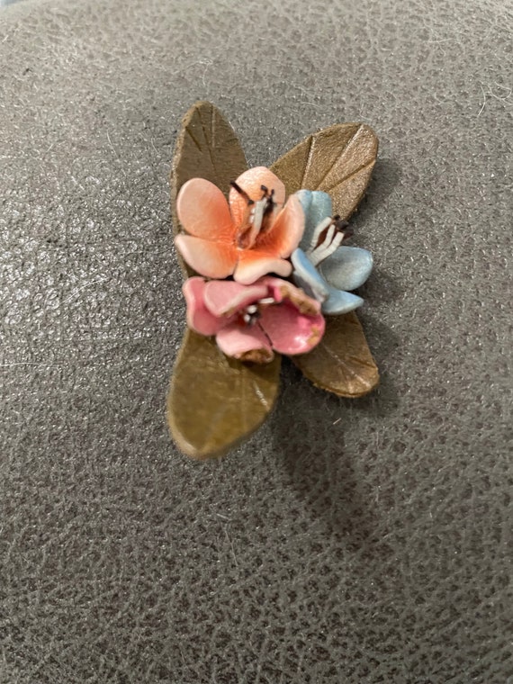 Vintage flower brooch soft - Gem