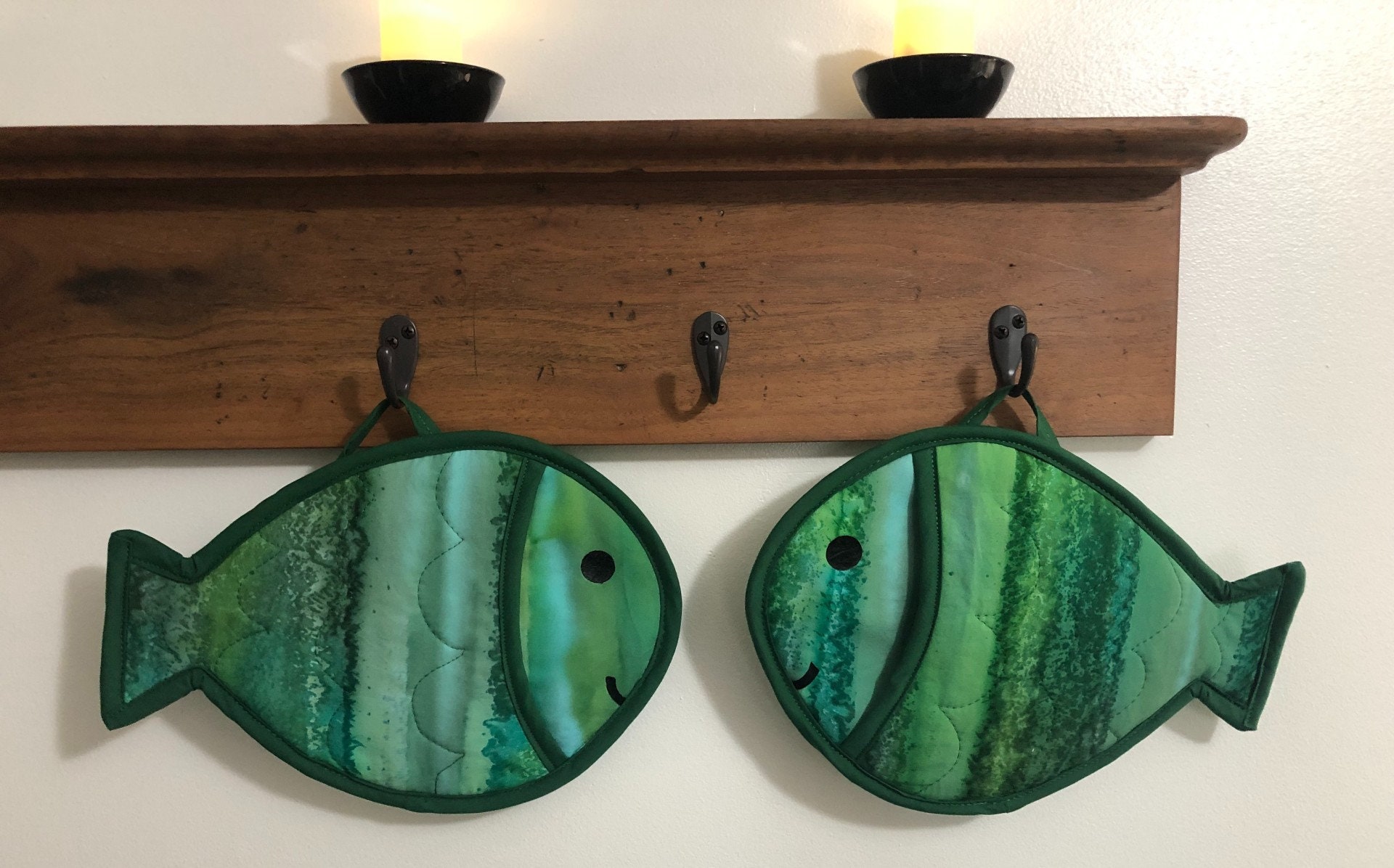 Fish Oven Mitts, Set of Two - Etsy