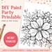 Spring Flower, DIY Paint Party Template, Tracer Kit, Printable Canvas ...