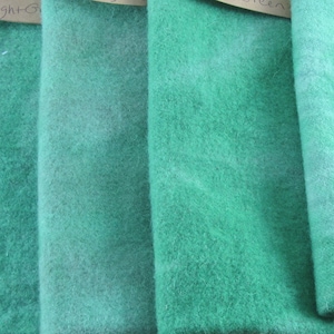Hand Dyed Felted Wool Fat Quarters Light Green - Rug Hooking -applique ...
