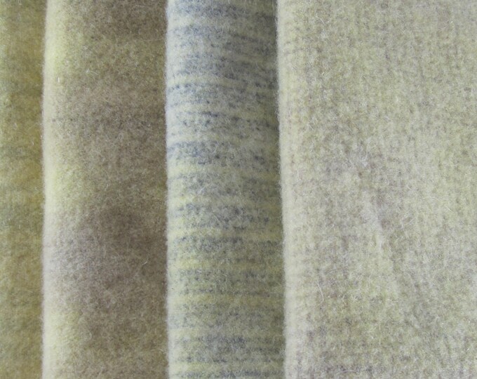 Hand Dyed Felted Wool Fat Quarter: Lemon Yellow Rug Hooking, Appliqué ...