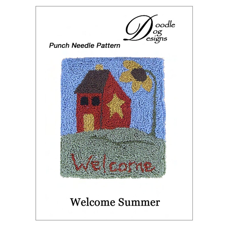 Primitive Punch Needle Kit Welcome Summer Needle Punch - Etsy