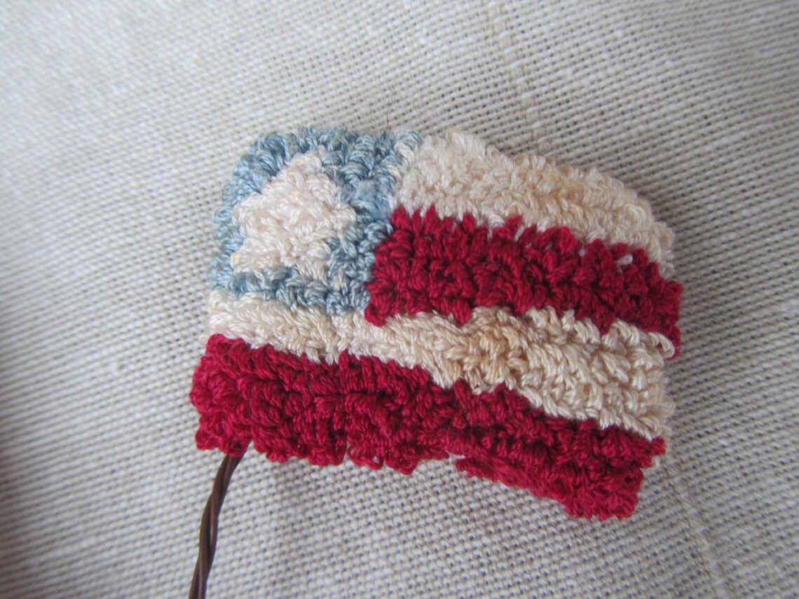 Primitive Punch Needle KIT Uncle Sam Bowl Filler or Shelf | Etsy